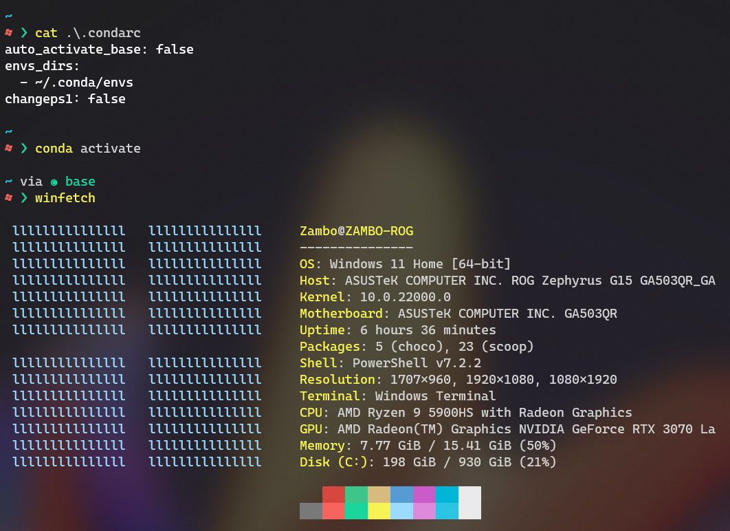 Conda Environment showing nothing in the Python Segment · Issue #133 · JanDeDobbeleer/oh-my-posh ...