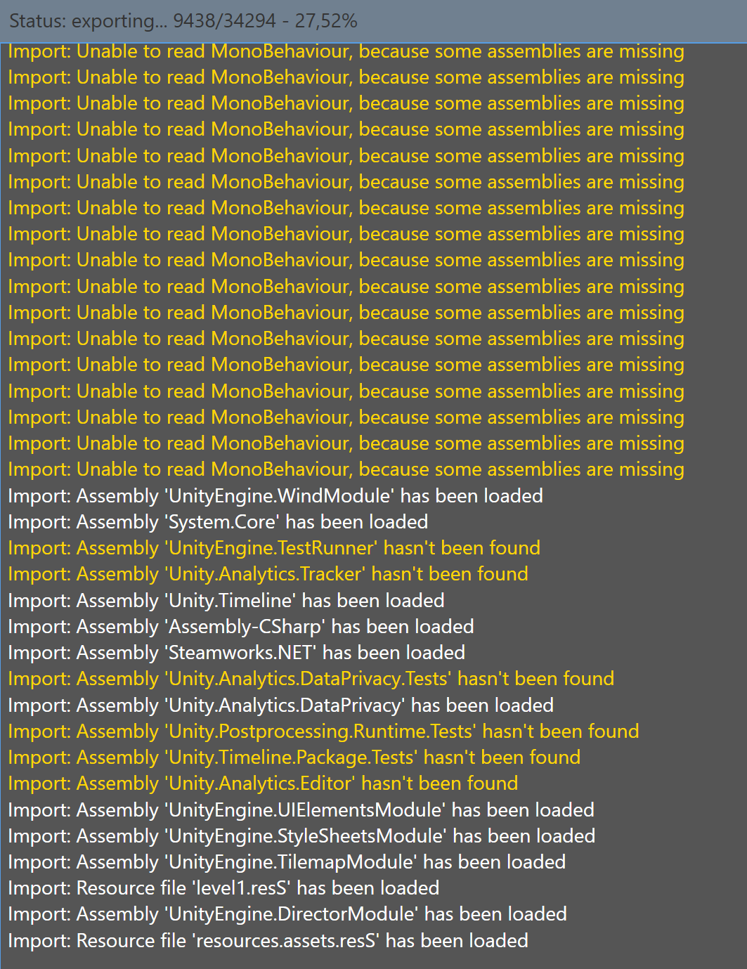 Exporting Asesst Error · Issue #475 · mafaca/UtinyRipper · GitHub