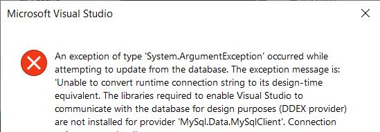 I Am Getting An Error Which I Was Not Getting Before Today Entity Framework Model Is Not 