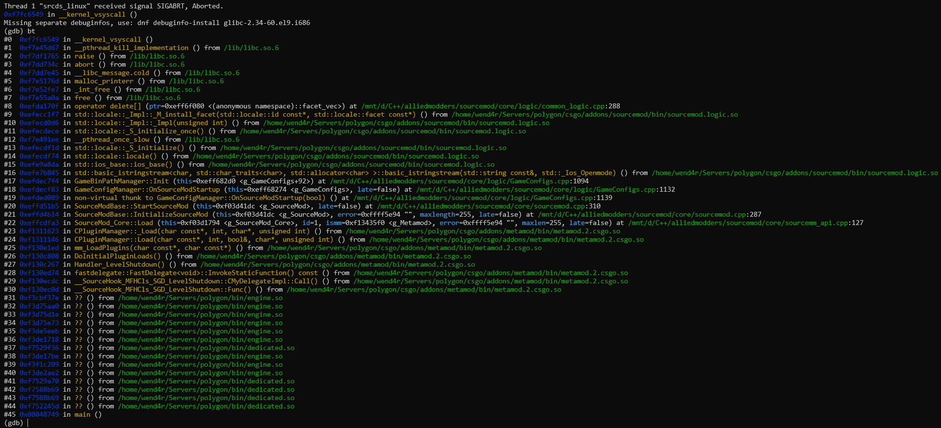 [PostgreSQL] delete DBStatement cause server crash · Issue #1946 · alliedmodders/sourcemod · GitHub