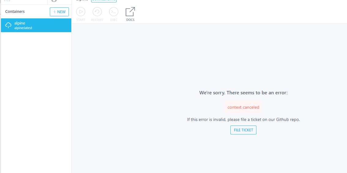 Container Creation From Kitematic Failing · Issue 5233 · Docker Kitematic · Github