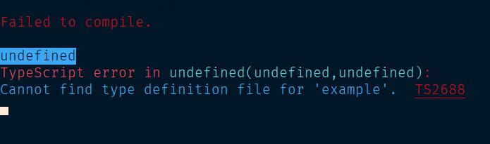 Typescript React App Yarn Start Error · Issue 8742 · Facebookcreate