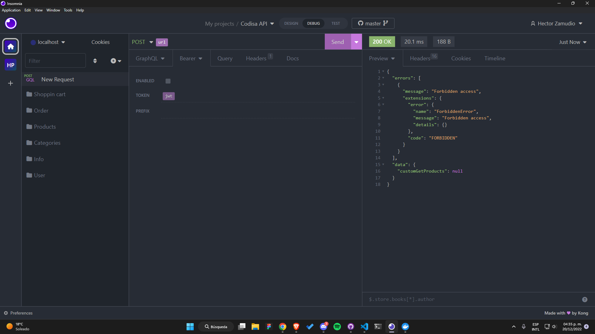 Custom Graphql Resolvers Without Auth Token Throws Forbidden Access · Issue 15226 · Strapi 