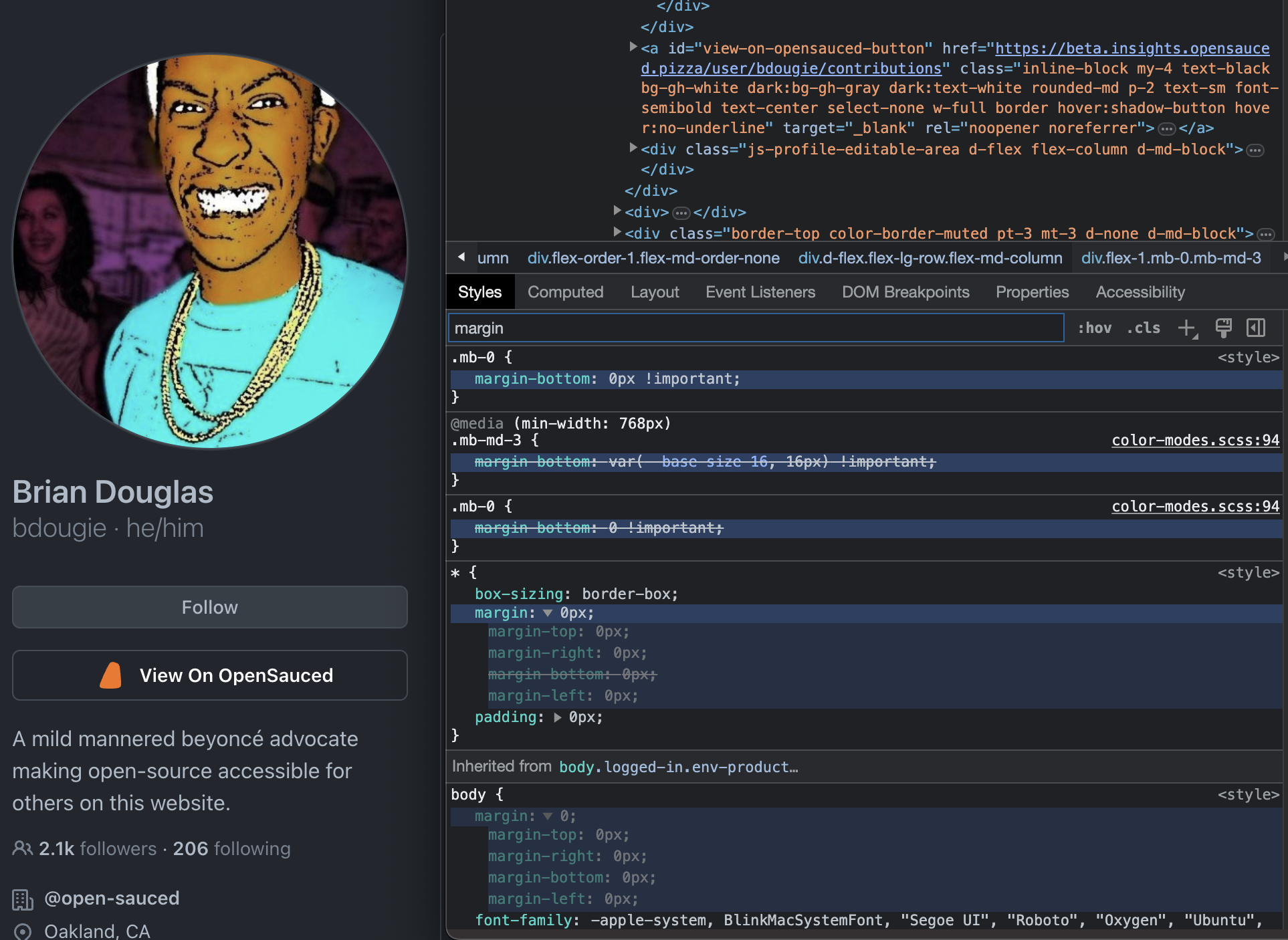 Bug: View on open sauced button has inconsistent spacing · Issue #259 · open-sauced/ai · GitHub