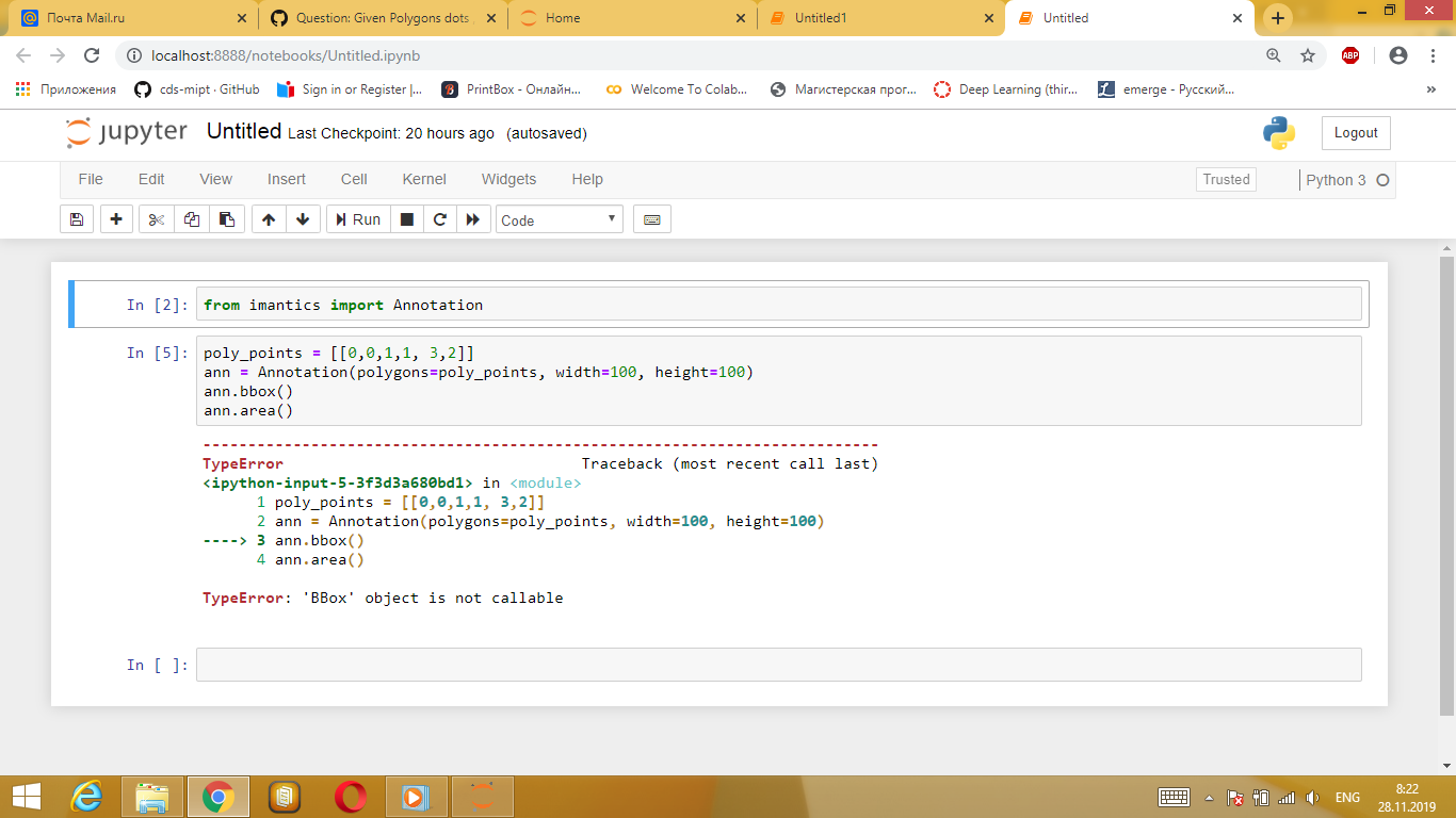 Question: Given Polygons dots , How to get the area and the bbox for ...