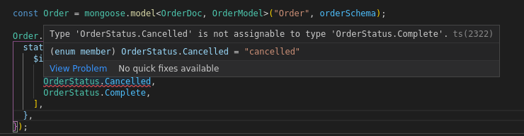 Error When Using In With An Enum Field · Issue 10734 · Automatticmongoose · Github 6579