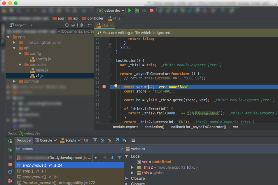 ThinkJS 3.0 断点调试 · Issue #716 · thinkjs/thinkjs · GitHub