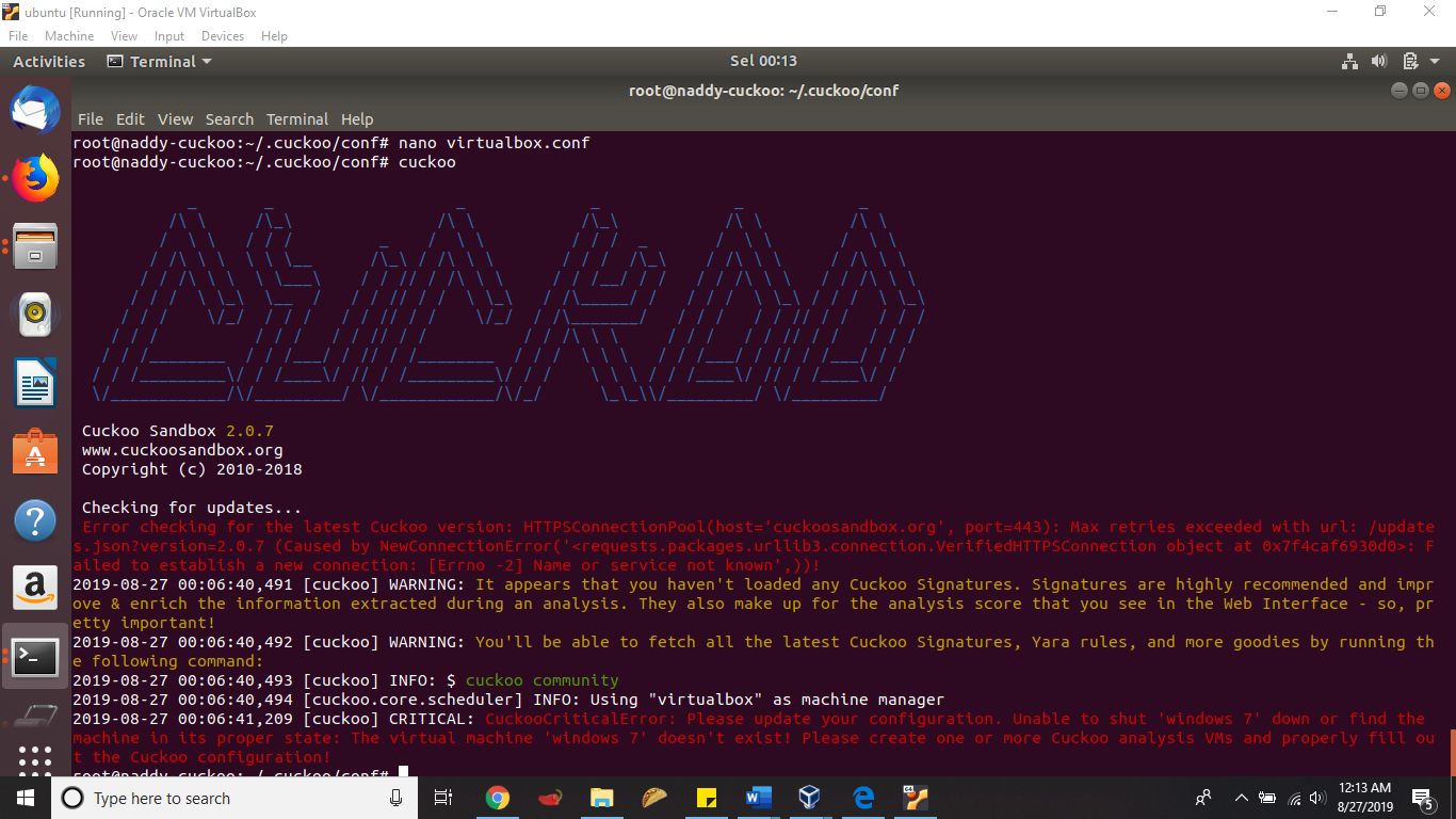 My file execution is pending · Issue #2847 · cuckoosandbox/cuckoo · GitHub