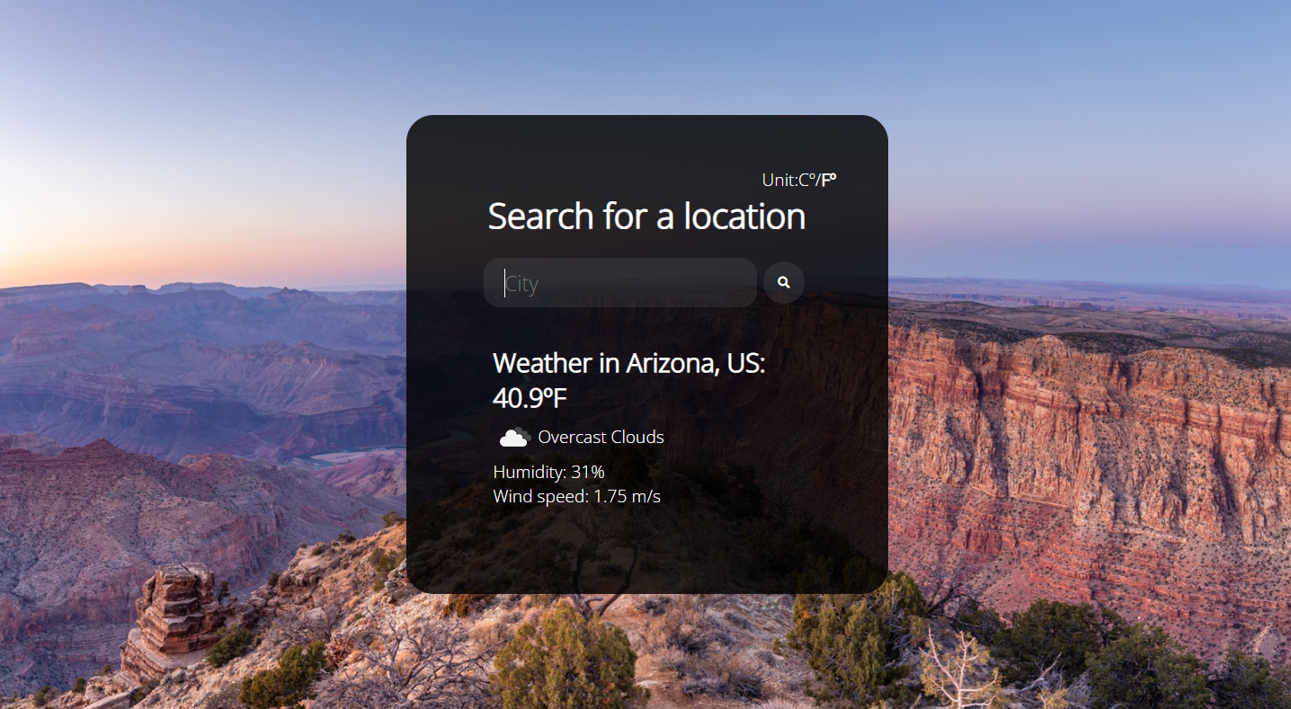 GitHub - migfernandes01/weather-app: Weather app that uses the open weather map API