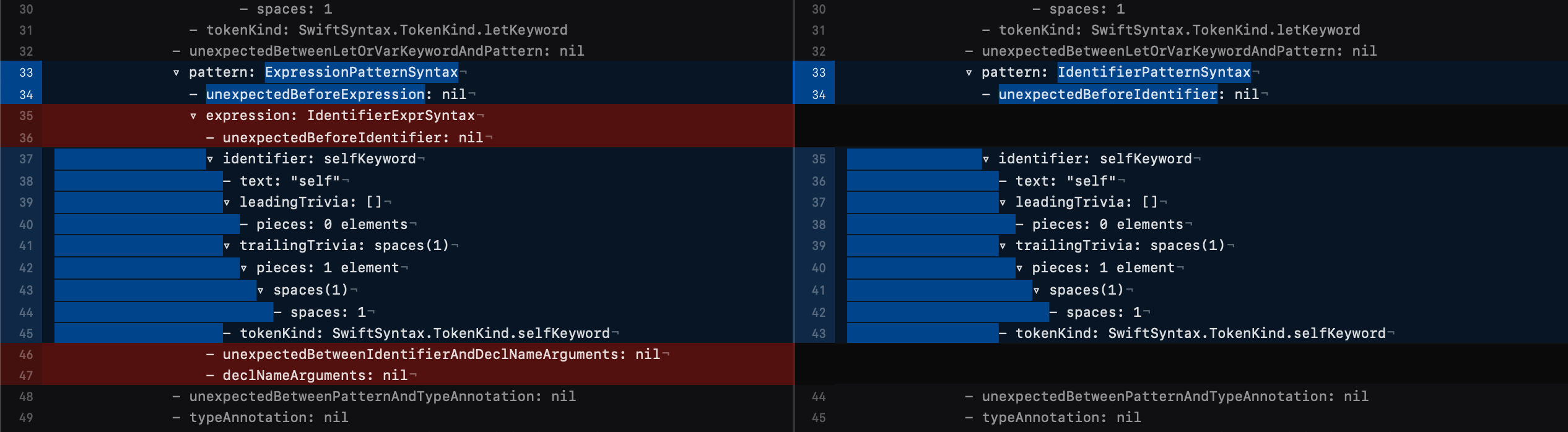 Parser Mismatch for self rebind · Issue #754 · swiftlang/swift-syntax · GitHub