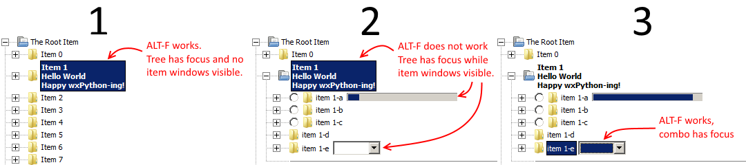 Customtreectrl Alt Menu Shortcuts Don T Work Sometimes · Issue 1117 · Wxwidgets Phoenix · Github
