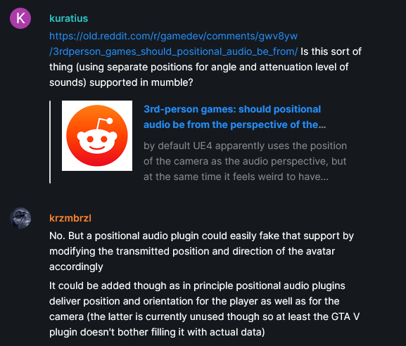 Improved positional audio for third person games · Issue #6116 · mumble-voip/mumble · GitHub