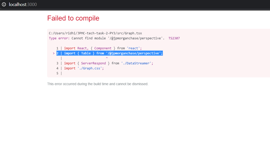 Failed To Complile · Issue #3 · insidesherpa/JPMC-tech-task-2-PY3 · GitHub
