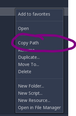 Adding the control + C shortkey in FileSystem · Issue #28887 · godotengine/godot · GitHub