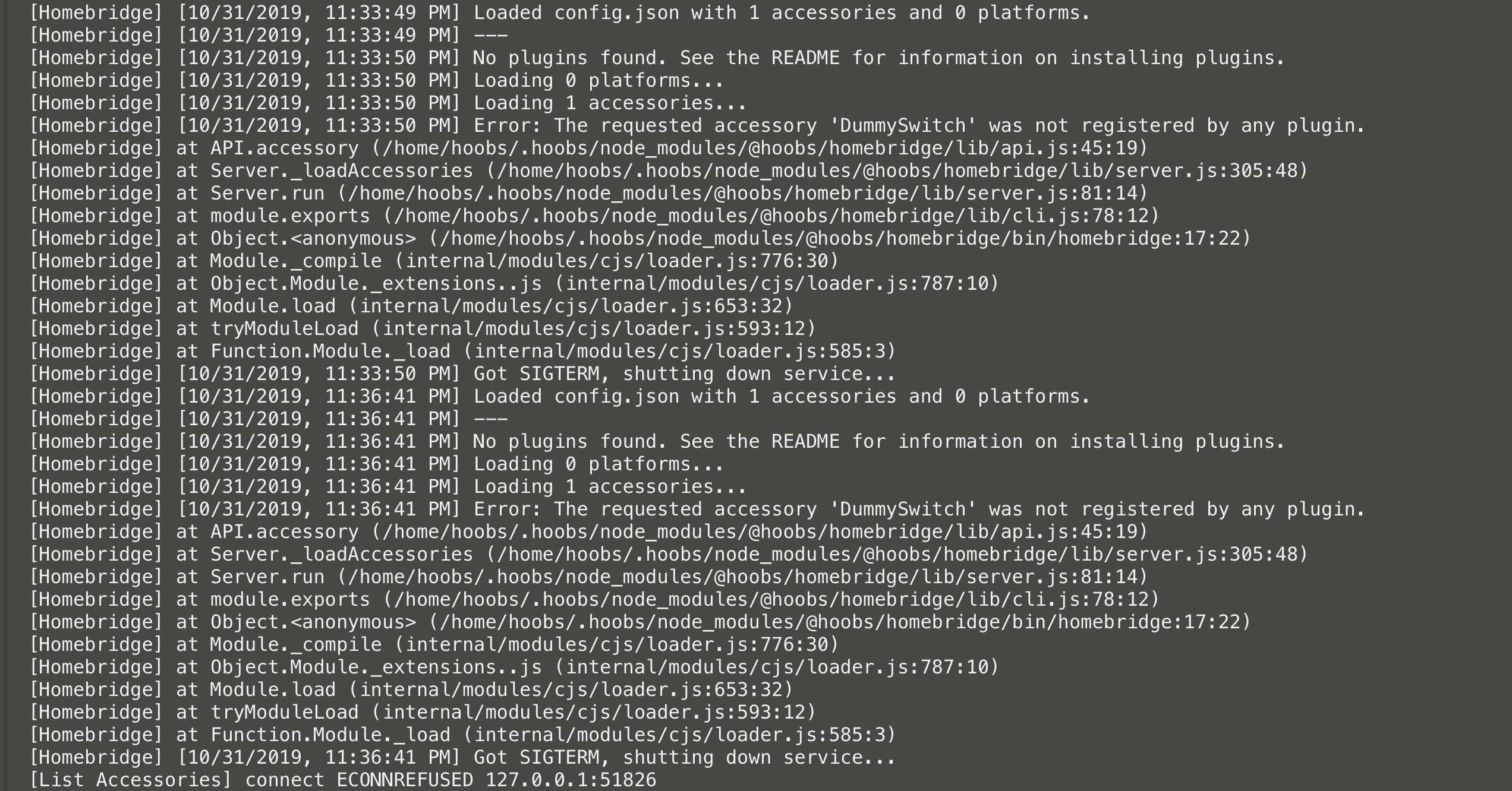 No plugins install on 3.0.0-beta.68 · Issue #225 · hoobs-org/HOOBS · GitHub