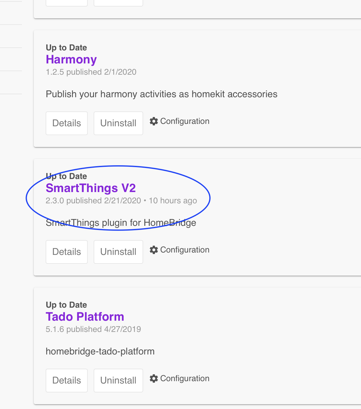 (BUG) {smart app shows old homebridge plugin code alert} · Issue #99 · tonesto7/homebridge ...