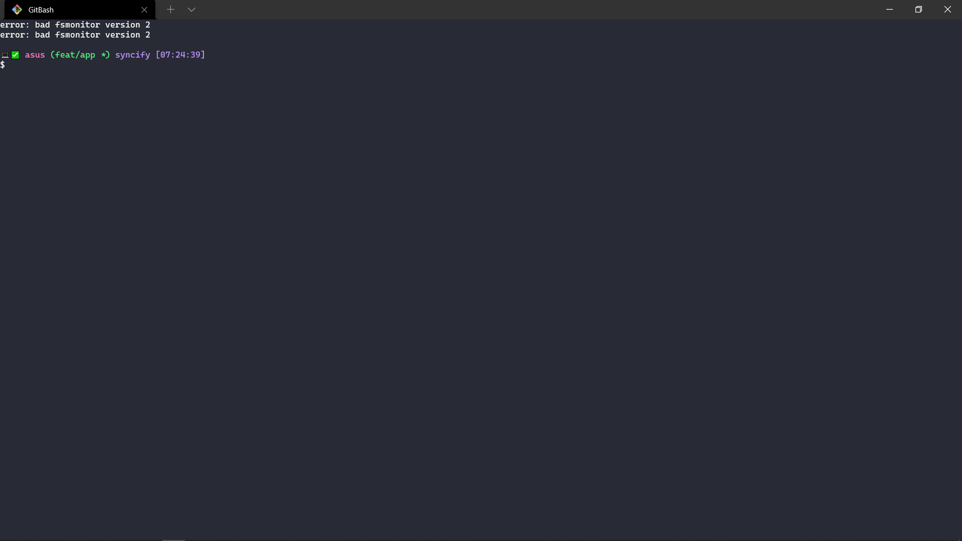 Error Bad Fsmonitor Version 2 · Issue 10839 · Microsoftterminal · Github