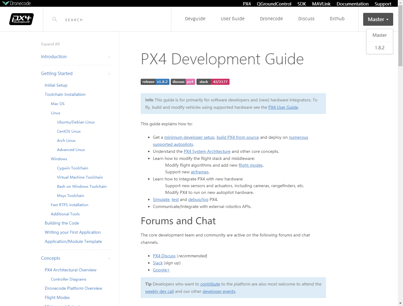 New infrastructure to support versioned docs builds (Dev/User guide) · Issue #676 · PX4/PX4 ...