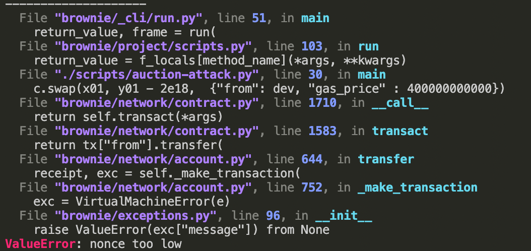 Nonce Too Low · Issue #1480 · eth-brownie/brownie · GitHub