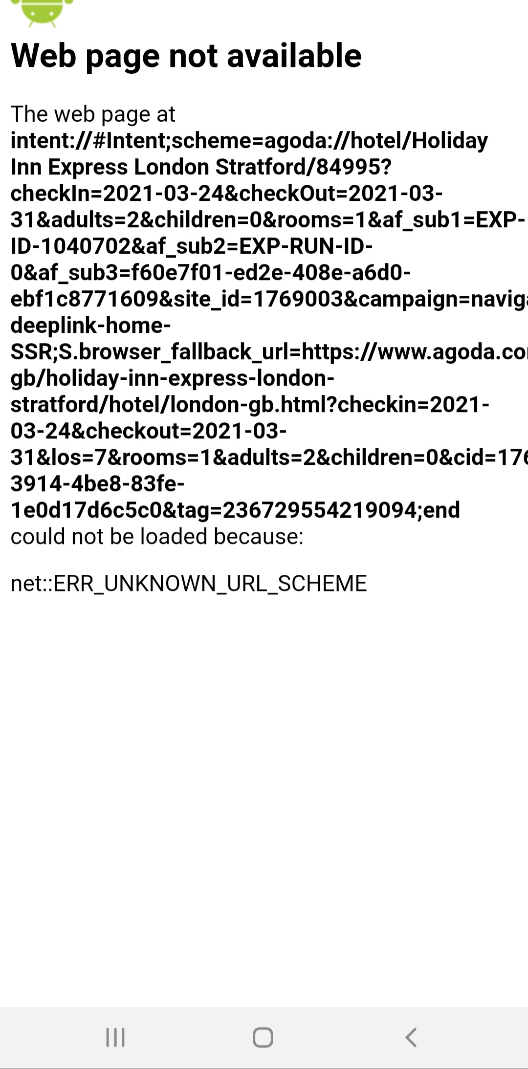 [android] Inappbrowser Generate Error When Open Intent Scheme Url Net Err Unknown Url Scheme