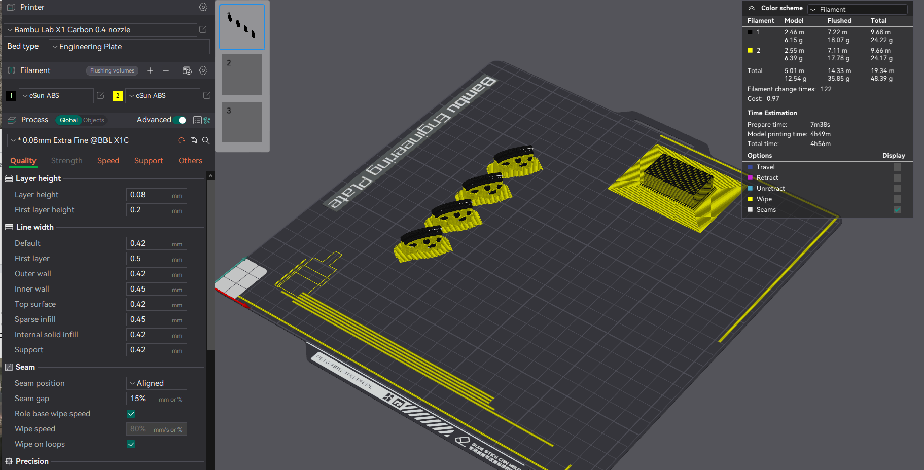 Add the option to select which filament is used for flow calibration in ...
