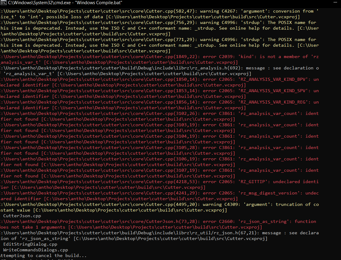 C:\cutter\src\core/CutterDescriptions.h(358,30): error C3646: 'storageType': unknow n override ...