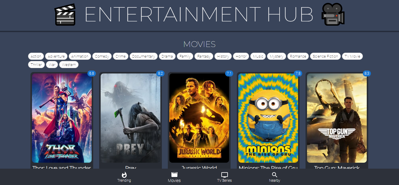 GitHub - Priyanka-Pathade/React-EntertainmentHub