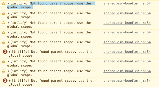 [Bug Report][3.0.0-beta.10] `createVueI18nAdapter` gives warning in console "Not found parent ...