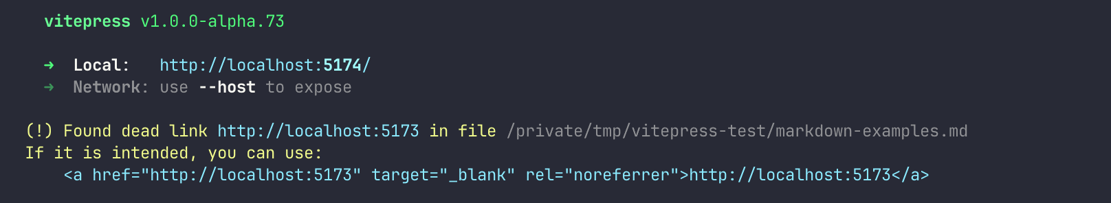 🐞 Dead link warning even if we resolve it via a tag as per suggestion · Issue #2281 · vuejs ...
