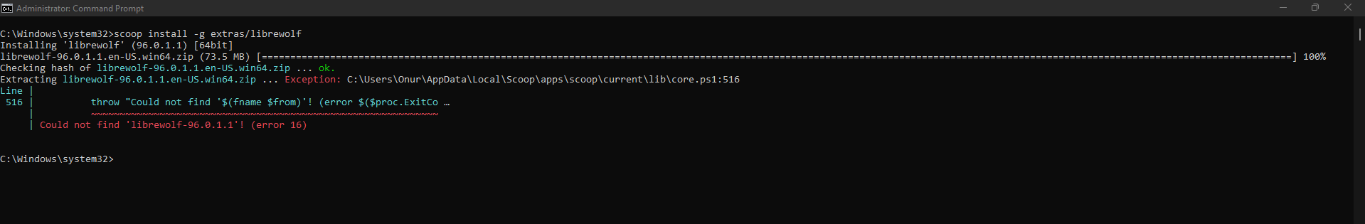 Scoop cannot upgrade librewolf. · Issue #7784 · ScoopInstaller/Extras · GitHub