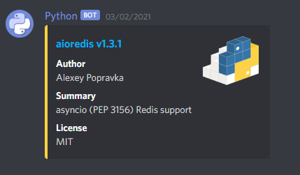 Shorten PyPI Embed · Issue #1457 · python-discord/bot · GitHub