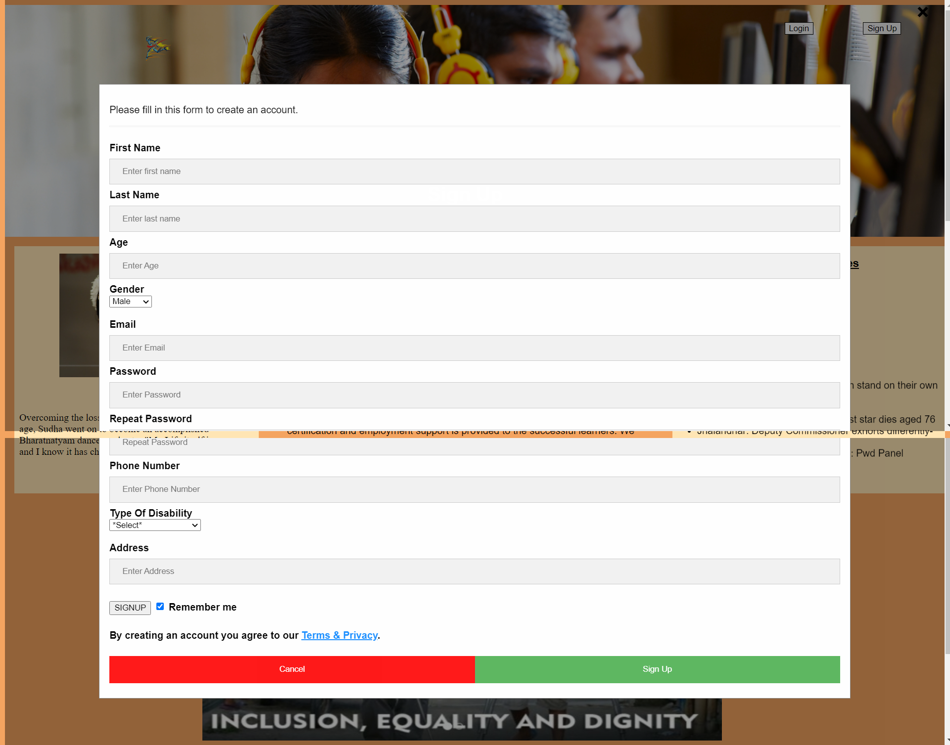 GitHub - jatin9909/Website_Power_within_disability: Website for fulfills the purpose of teaching ...
