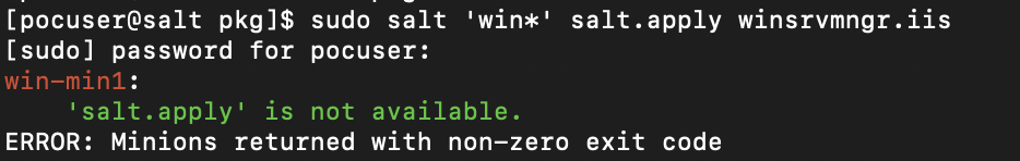 salt.apply not available on a RHEL master and Windows Minion · Issue ...