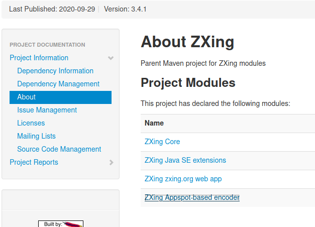 broken links in documentation · Issue #1466 · zxing/zxing · GitHub