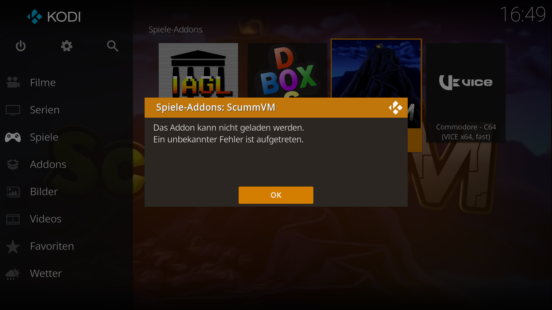 [BUG] ScummVM does not start (LE 10, RPi3) · Issue #6424 · LibreELEC/LibreELEC.tv · GitHub