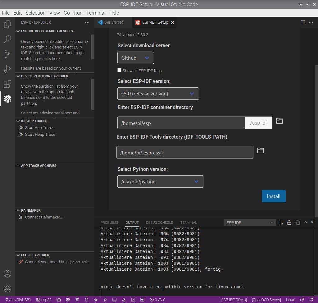 Extension installes wrong binaries (VSC-1006) · Issue #840 · espressif ...