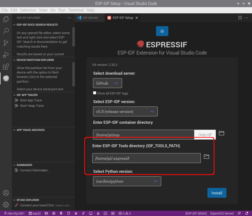 Extension installes wrong binaries (VSC-1006) · Issue #840 · espressif/vscode-esp-idf-extension ...