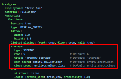 [BUG] new furniture system may have broken storage mechanics · Issue #823 · oraxen/oraxen · GitHub