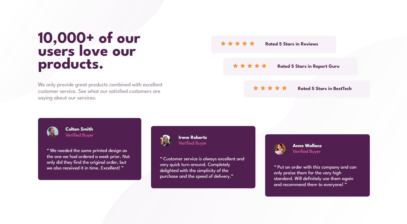 GitHub - LazyDuckling/fem-social-proof-section