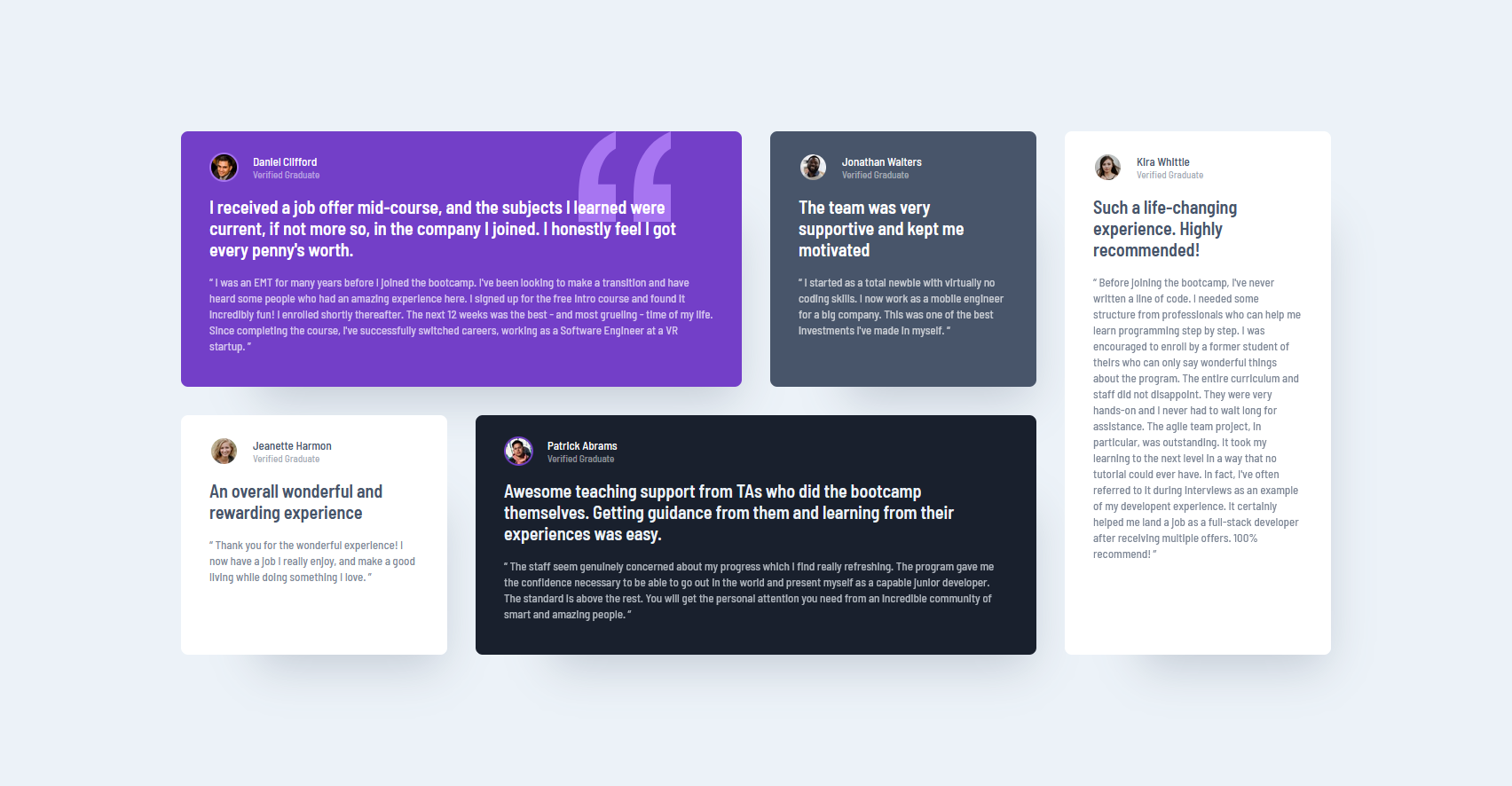 GitHub - LazyDuckling/fem-testimonials-grid-section GitHub - LazyDuckling/fem-testimonials-grid-section