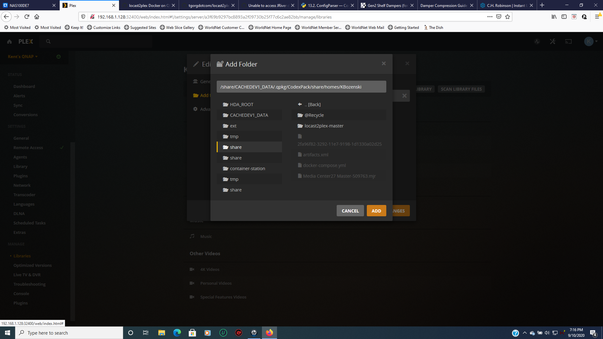 locast2plex Docker on QNAP · Issue #30 · tgorgdotcom/locast2plex · GitHub