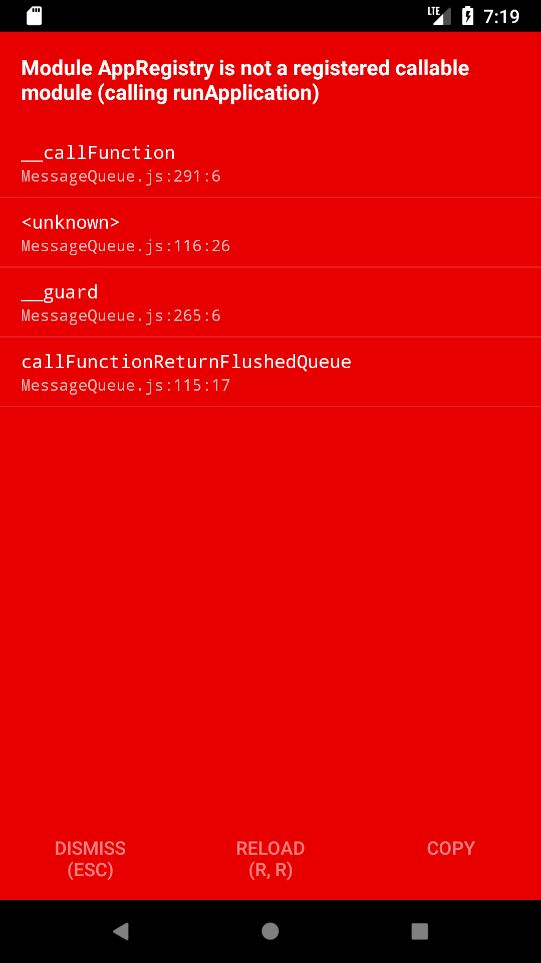 Module Appregistry Is Not A Registered Callable Module Calling Runapplication · Issue 15250