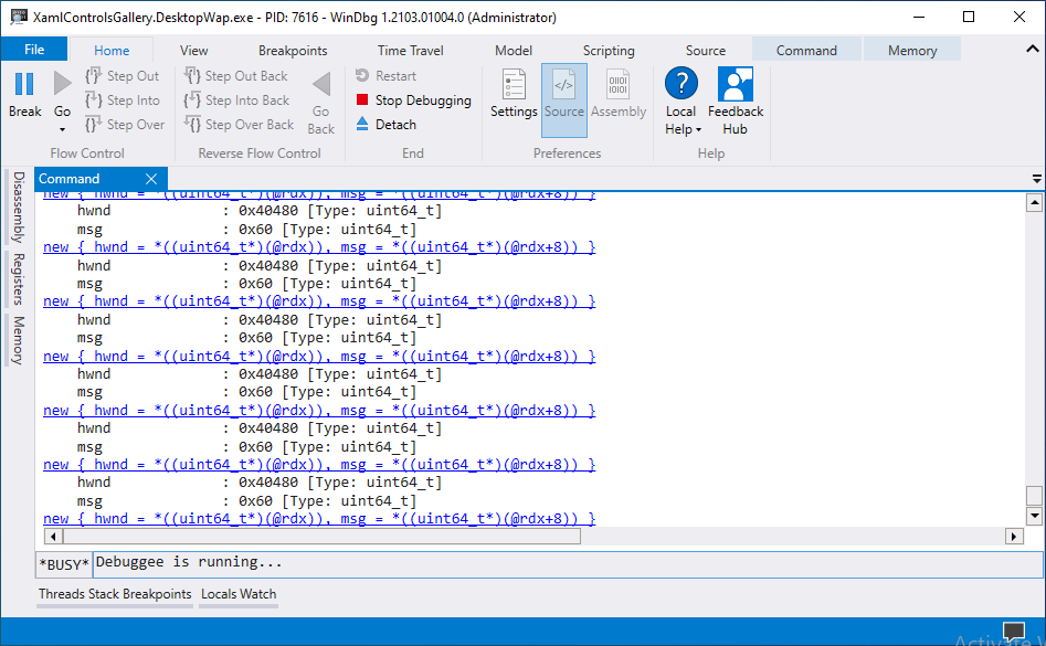 MUX!DUI::FA::RunDesktopWindowMessageLoop never sleeps, normal? · Issue ...