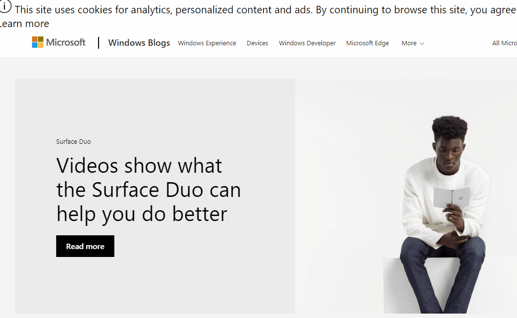 Cannot select headline text of featured article · Issue #3 · riverar/blogs.windows.com-issues ...