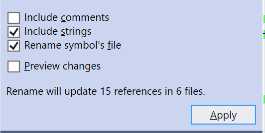 "Rename" doesn't rename the type in a comment if I have check "Include Comments" · Issue #54294 ...
