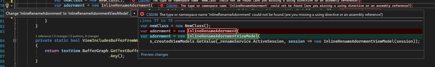 Create new class is not being offered · Issue #57642 · dotnet/roslyn · GitHub