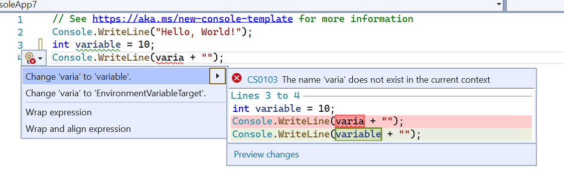 Rename unused variable to match similar usage · Issue #61790 · dotnet/roslyn · GitHub