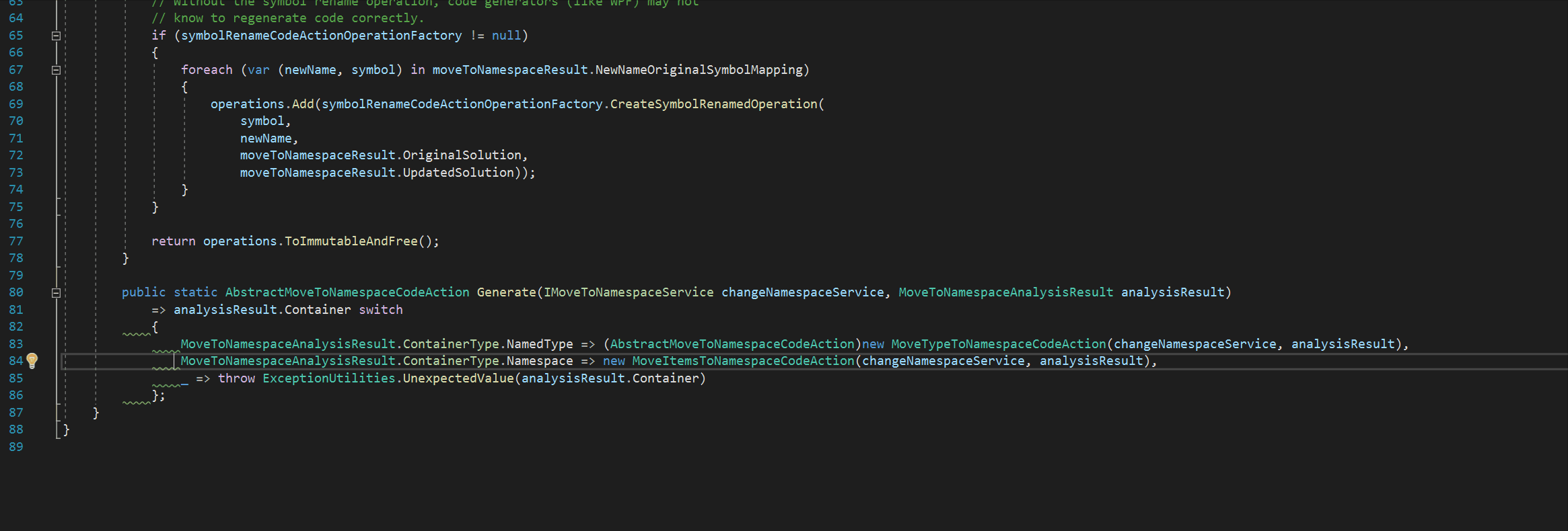 Fix formatting for switch expression is doing nothing · Issue #35505 · dotnet/roslyn · GitHub