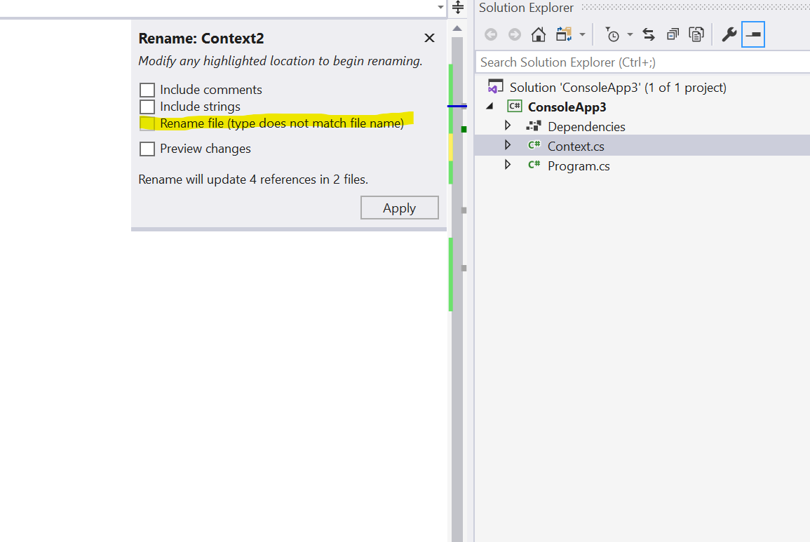 NullPointerException thrown when renaming class together with symbol's ...