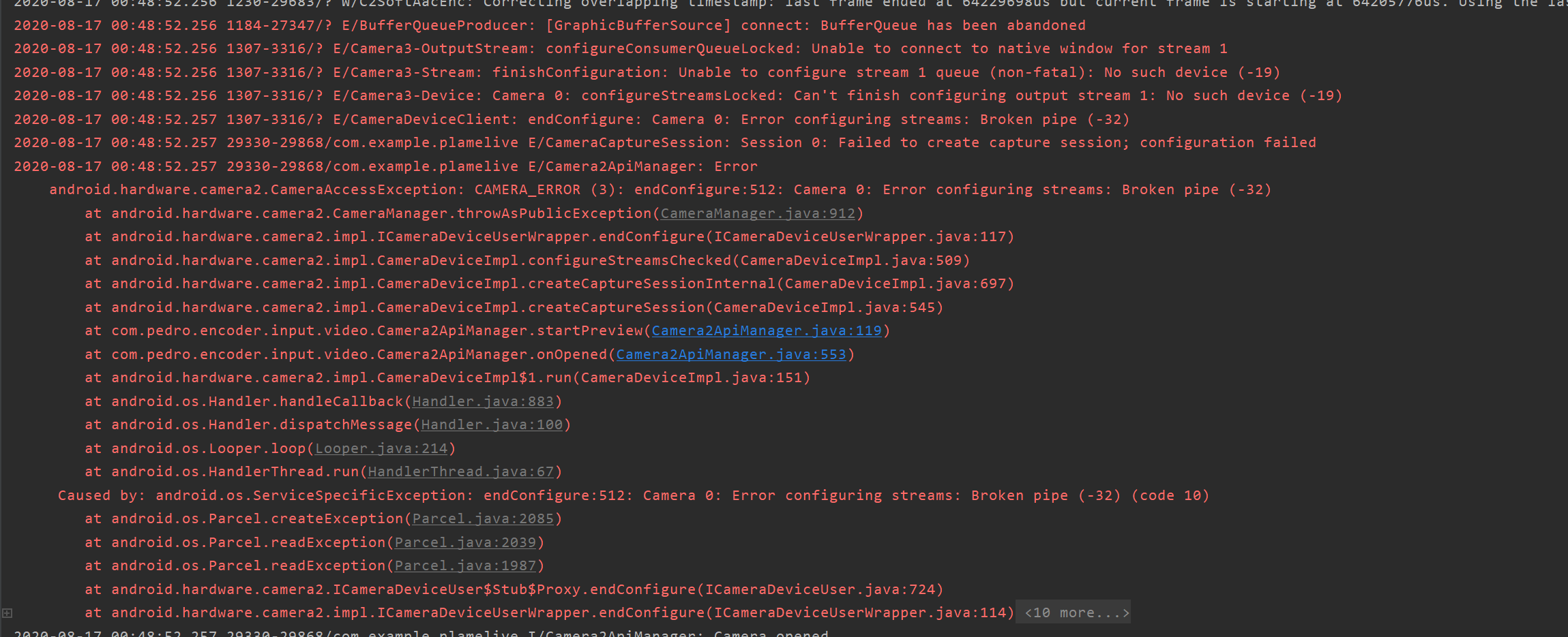 Stream sometimes unable to connect · Issue #642 · pedroSG94/RootEncoder · GitHub